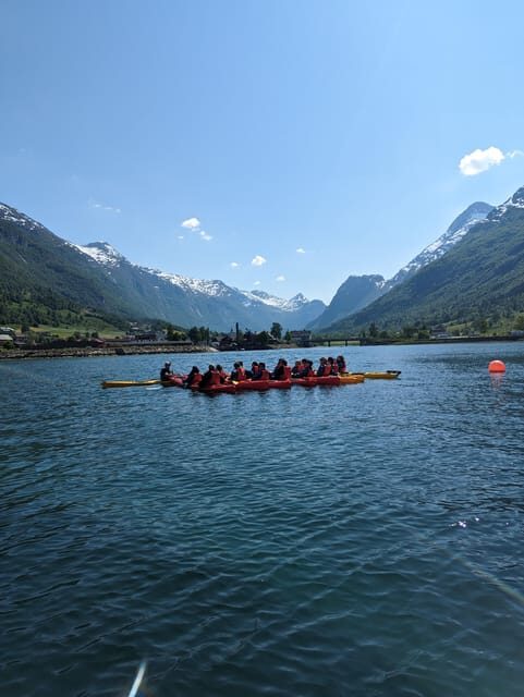 Olden: Guided beginner friendly fjord kayaking.Local company - Key Points