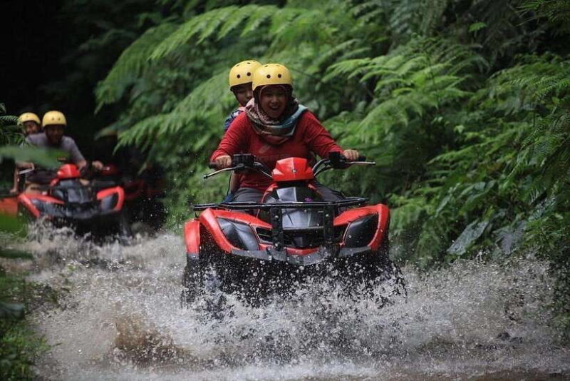 One day tour atv quad bike & water rafting ubud - Key Points
