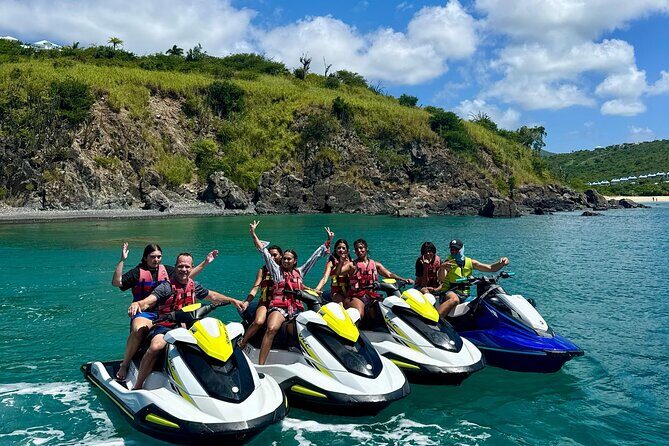 One hour private jet ski tour in Saint Martin with free passenger - The Price and Value
