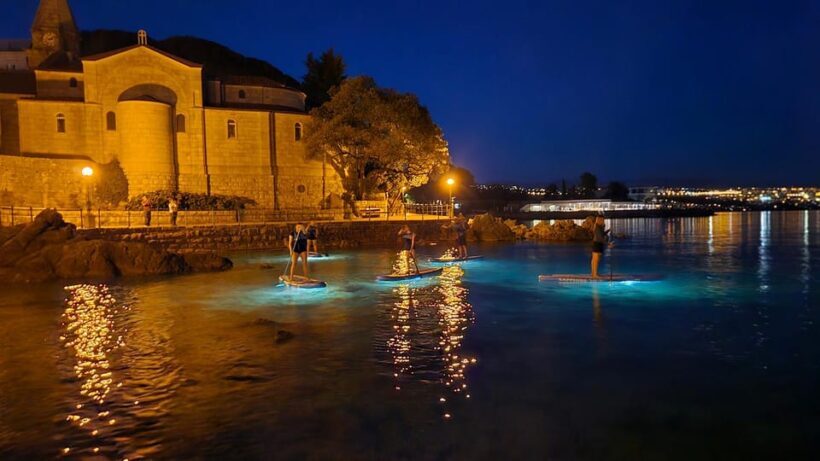 Opatija: Guided SUP Paddleboarding Adventure at Night - An Unforgettable Evening on the Water