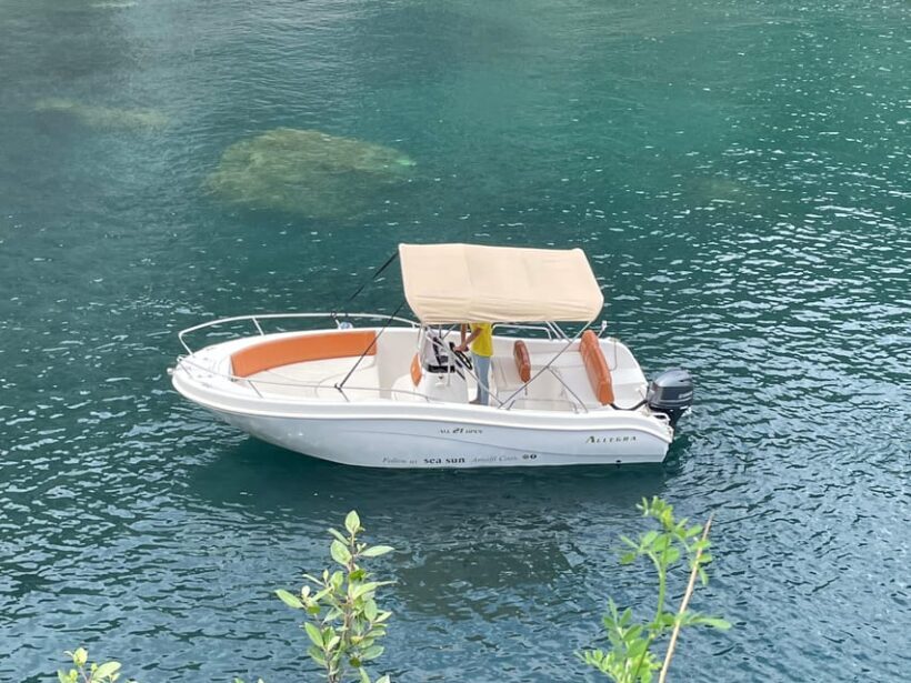 Open Motorboat Rental Allegra 21 Amalfi Coast - The Cost and How to Make It Worthwhile