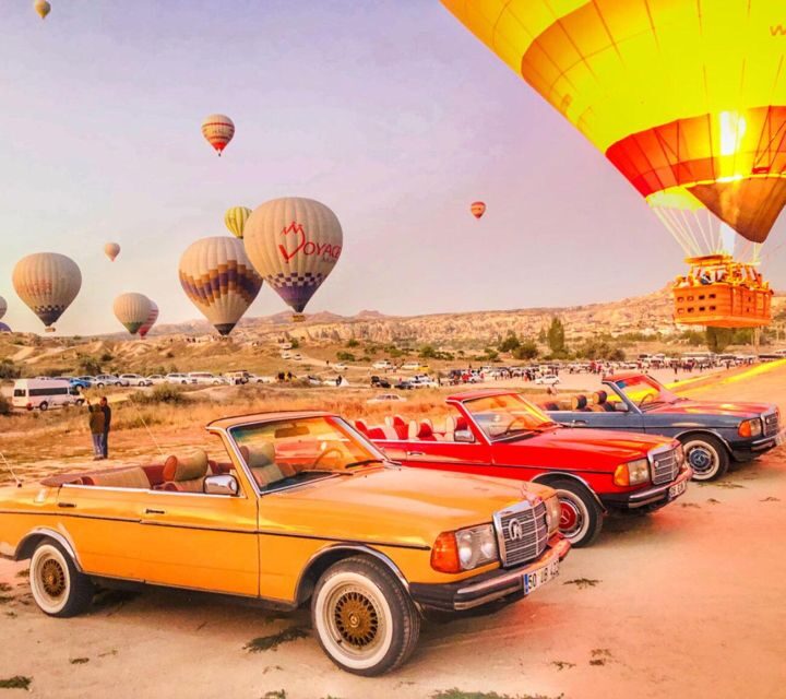 Ortahisar: Balloon ride by classic car in Cappadocia - Key Points