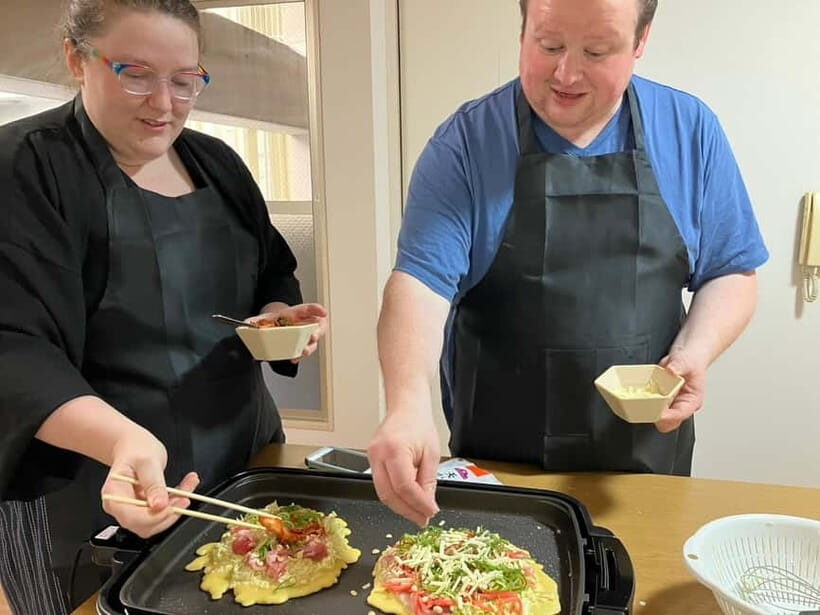 Osaka : Cooking Class Okonomiyaki & Takoyaki course in Nanba - Key Points