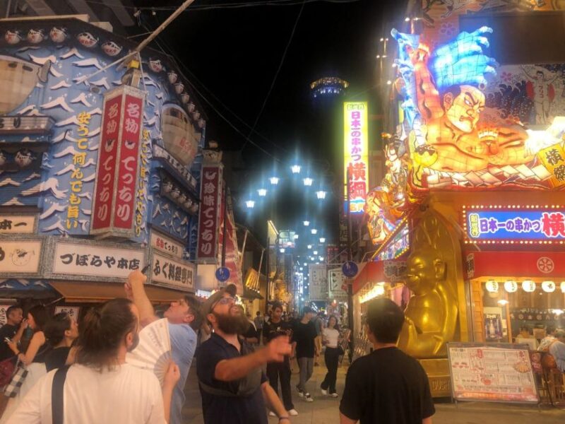 Osaka: Guided Food Tour of Shinsekai With 15 Dishes - Key Points