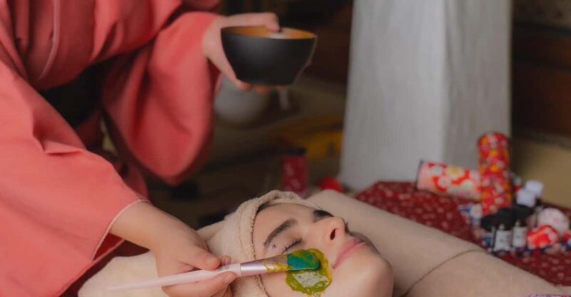 Osaka: Matcha Facial Pack & Head Spa at the Temple <90-Min> - Key Points