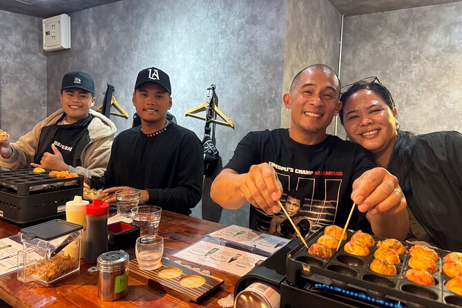 Osaka SAKE Tasting With Takoyaki DIY - Delving Into the Art of Takoyaki Making