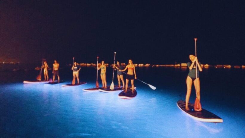 Paddle Surf with Led lights at sunset in Menorca - What You Should Bring and What to Expect