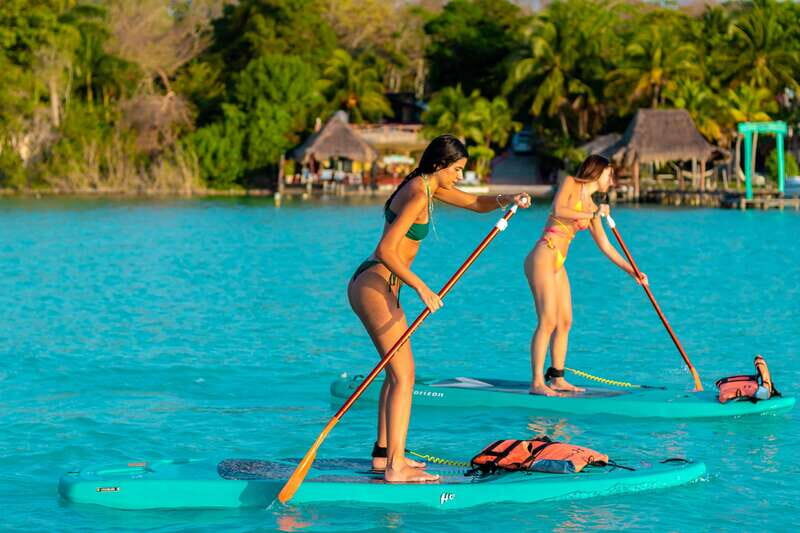 Paddleboard or kayak sunrise tour in Bacalar lagoon - Paddleboard or kayak sunrise tour in Bacalar lagoon: An authentic morning escape