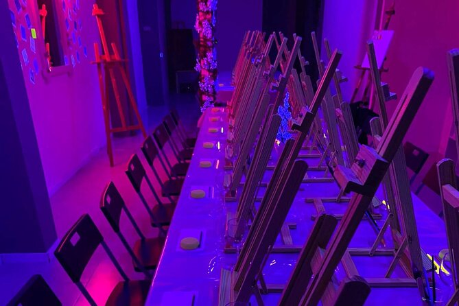 Paint a Neon Fluorescent Picture While Drinking Unlimited Wine - Accessibility and Additional Info