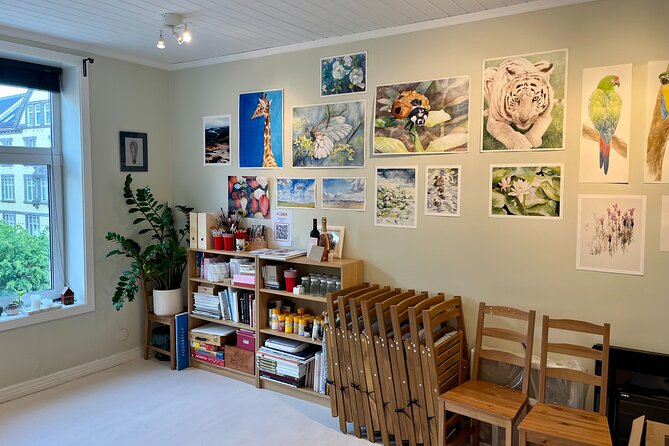 Paint Norwegian Landscape With Watercolor in Bergen - Meeting and End Points