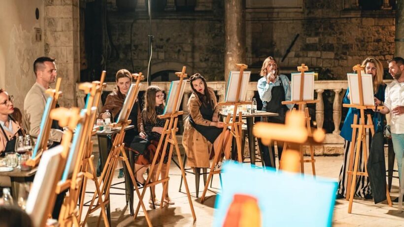 Paint & Sip: Unleash Your Creativity, One Glass at a Time! - An Artistic Spin on Trogir’s Charm