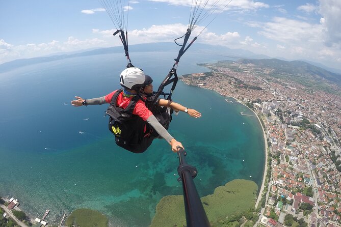 Paragliding Above Lake Ohrid in North Macedonia - Key Points