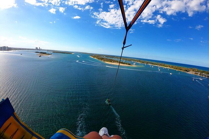 Parasailing on the Gold Coast, Fly solo, Tandem or Triple - Key Points: