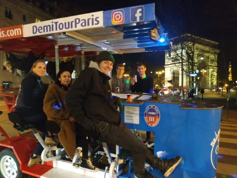 Paris: Beer Bike Bar With Drinks Included - Key Points