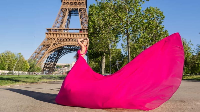 Paris: Eiffel Tower Flying-Dress Photoshoot - Introducing the Eiffel Tower Flying-Dress Photoshoot
