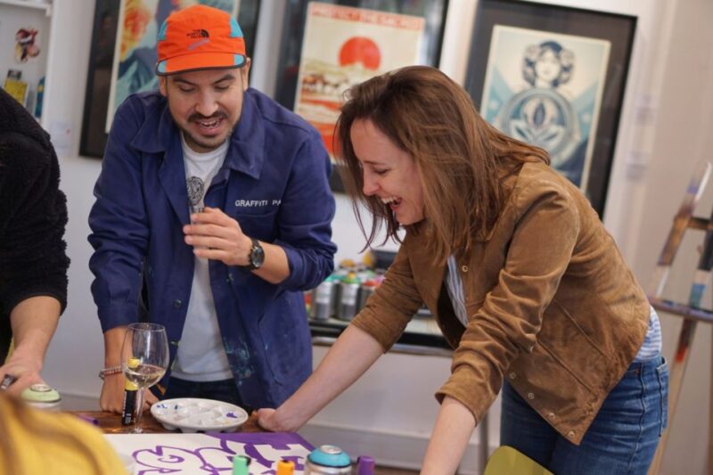 Paris: Graffiti on Canvas Workshop at an Art Studio - The Breakdown of the Itinerary