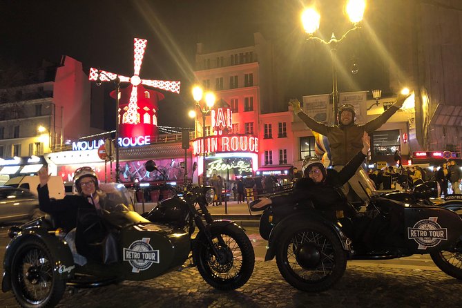 Paris Vintage Tour by Night on a Sidecar With Champagne - Exploring the City at Night