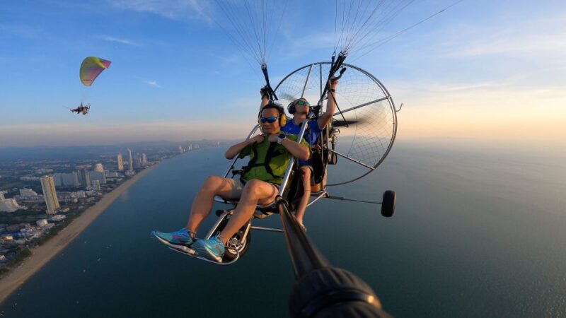 Pattaya: Paramotor Tour add Pickup Service by TSA Thailand - The Itinerary in Detail