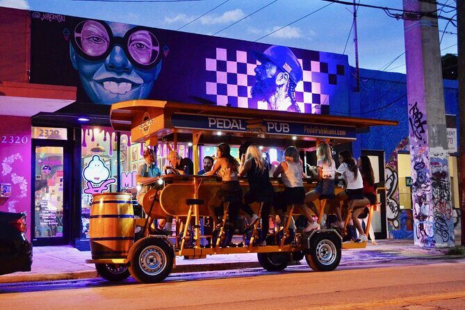 Pedal Pub Miami Wynwood Graffiti Bar Tour Individual Seats - Introduction