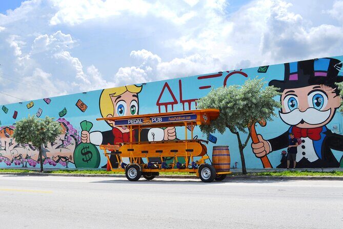 Pedal Pub Miami Wynwood Graffiti Bar Tour Individual Seats - What’s Included and What’s Not