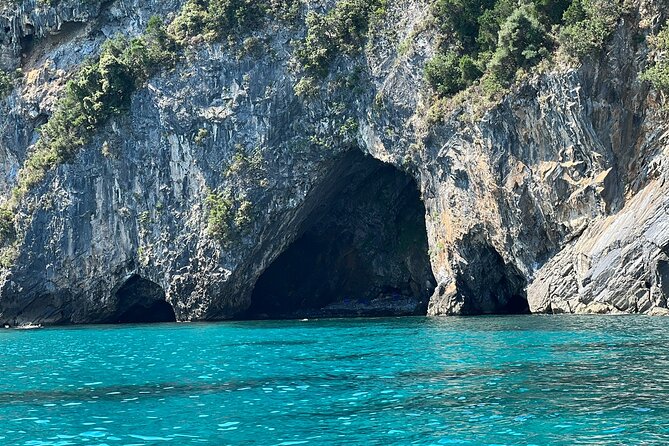 Pelion Boat Trip to Poseidons Caves - Cruising Along the Coastline