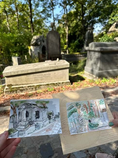 Père Lachaise Cemetery Watercolor Postcard Workshop in Paris - What’s Included and What to Consider