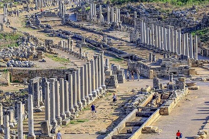 Perge, Aspendos, Side & Waterfall Full-Day Tour from Antalya - Exploring Side: Temples, Harbor, and Ancient Streets