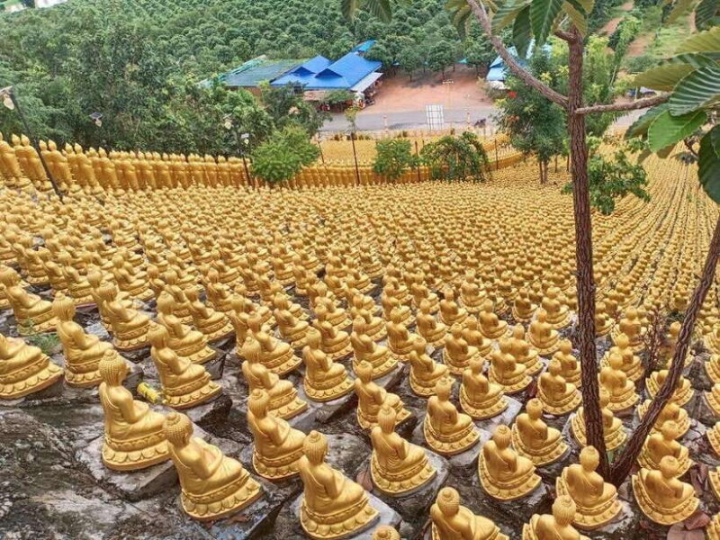 Phnom Penh: Buddha Kiri and Phnom Tamao Zoo Private Day Trip - Exploring Buddha Kiri: A Surreal Sacred Hill