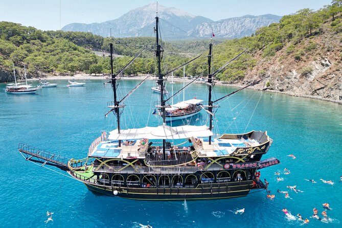 Pirates Boat Trip with optional Pick Up - Drop Off from Antalya - Key Points