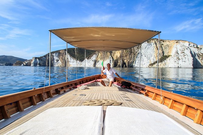 Ponza, Boat Trip on Board the Zannone 1954 - Discovering Hidden Caves and Beaches