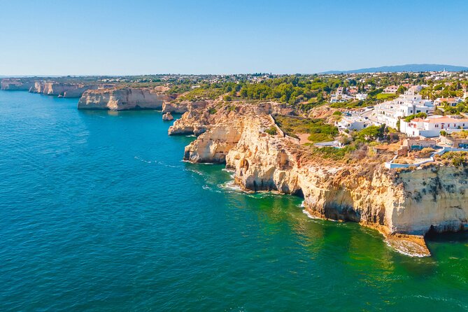 Portimão:Embark on NatureBenagil and DolphinsBiologist on board - Transportation, Duration, and Group Size