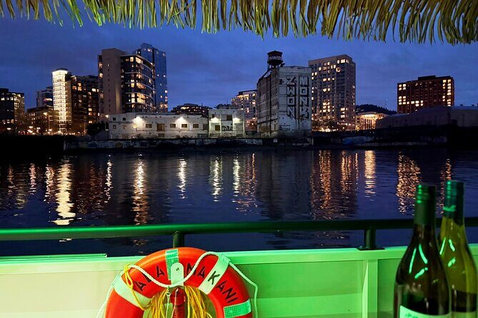 Portland City Lights and Tiki Nights 1 Hour River Cruise - Key Points: