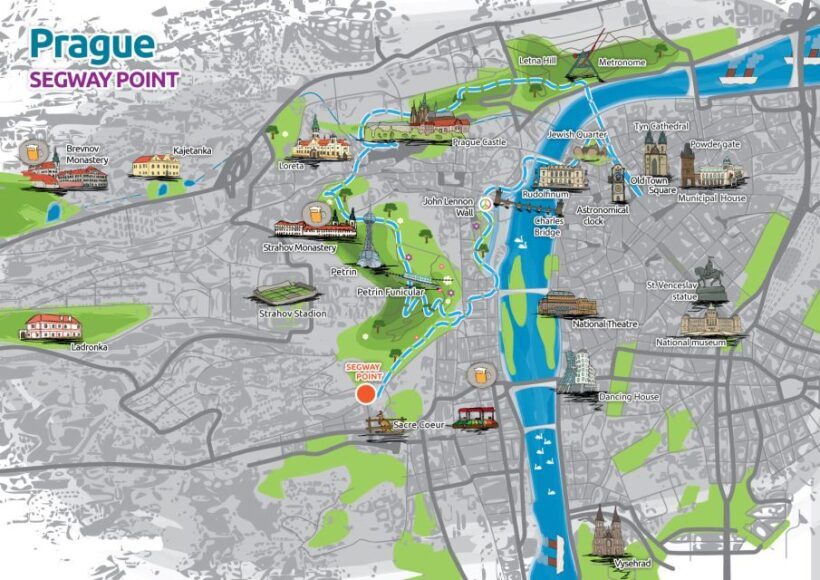 Prague: 2-Hour Old District & Riverside E-Scooter Tour - Key Points