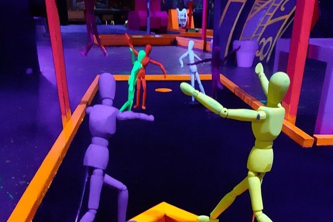 Prague Black Light Mini Golf and Games Tour Including Free Drinks - Beverages and Refreshments Included