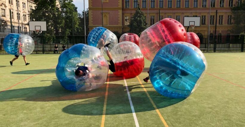 Prague: Bubbles football in city centre of Prague - Key Points