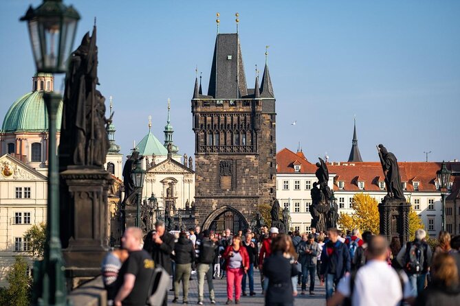 Prague Charles Bridge Tower Admission Ticket And Audioguide - Key Points