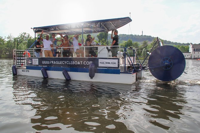 Prague Cycle Boat - The Swimming Beer Bike - Pragues Scenic Vltava River: A Picturesque Backdrop