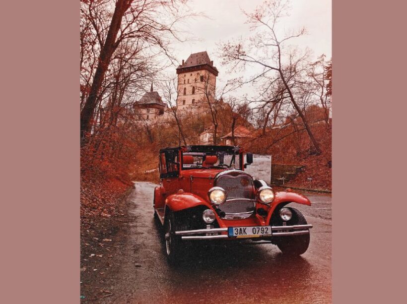Prague: Fairytale Karlstejn Castle in Retro-Style Car - The Transportation: Comfort Meets Class