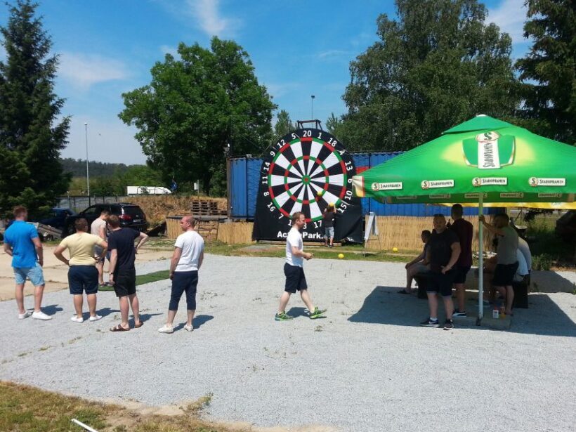 Prague : Giant Foot Darts and Giant Beer Pong Game - What is the Prague Giant Foot Darts and Beer Pong Experience?