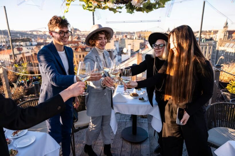 Prague: Sky Bar Aperitivo Menu with Drink & Panoramic Views - Authenticity and Authentic Experience