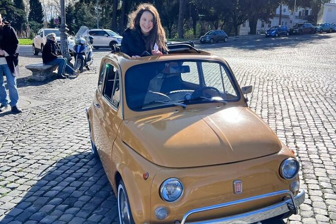 Private: 3 hours panoramic tour of Rome aboard a vintage Fiat 500 - The Sum Up