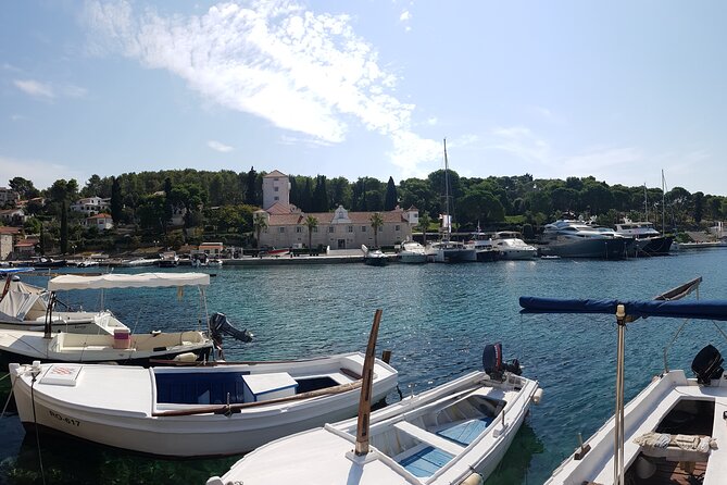 Private Blue Lagoon and Hidden Bays Tour From Split & Brac for 12 - Meeting and Pickup