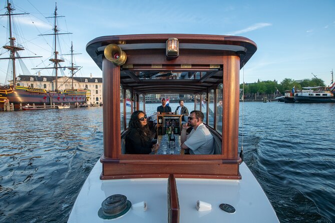 Private Boat Tour Amsterdam - 90 Min incl. welcome drink on historic saloon boat - The Itinerary: What to Expect
