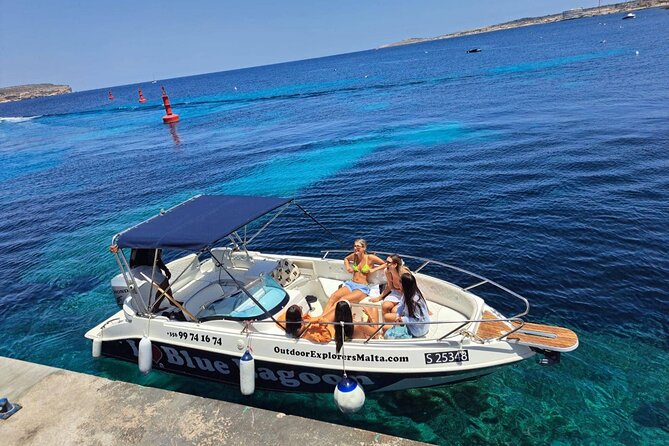 Private Boat Trip, Charter, Tour Malta, Comino, Gozo, Blue Lagoon T2 - Exploring Crystal Lagoon, Caves, and Secluded Beaches