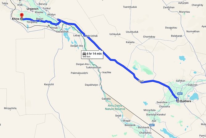 Private Bukhara-Khiva Transfer via Ancient Fortresses - Transportation and Comfort