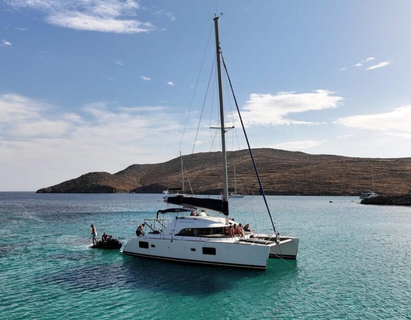 Private Catamaran Cruise Mykonos Delos with Meals & SUP - Key Points
