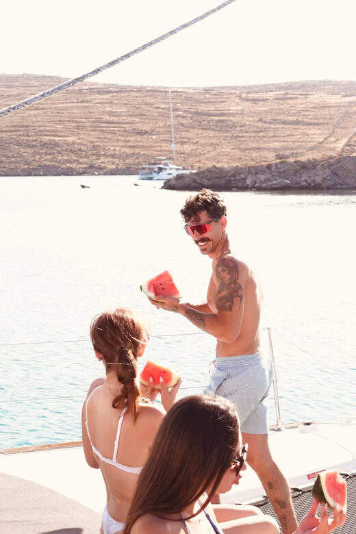 Private Catamaran Cruise Mykonos Delos with Meals & SUP - Frequently Asked Questions
