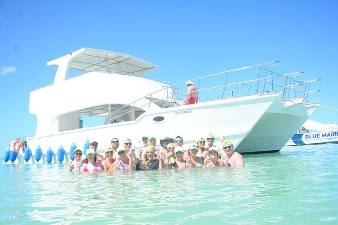 Private Catamaran with Sound system, Slide, Open bar & Snorkeling - The Authentic Caribbean Vibe