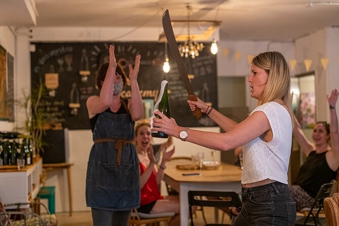 Private Cava Sabrage and Paella Class in Barcelona - Key Points