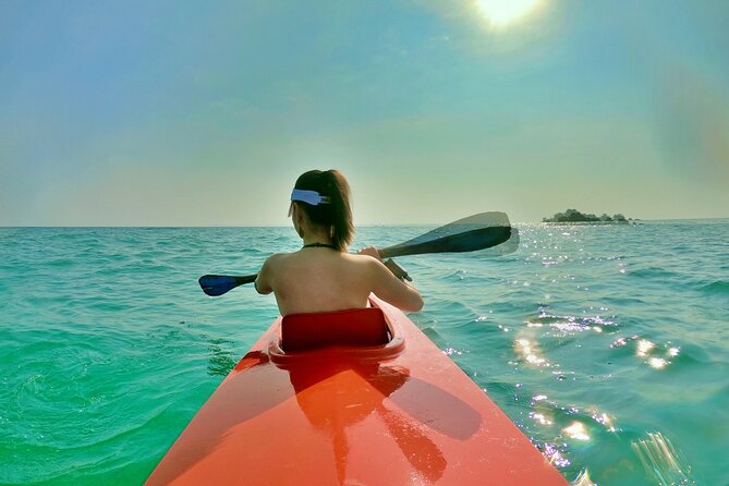 [PRIVATE CHARTER] SEA-KAYAKING along HALF-MOON BAY & SUNSET DRIFTING & DINNER - Sunset Drifting: A Moment of Calm and Romance